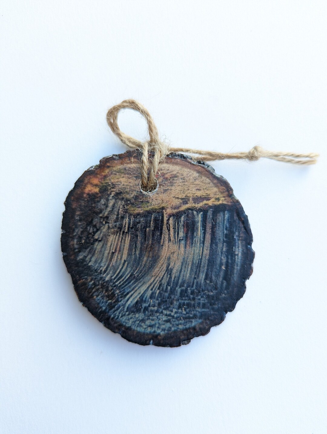 Studlagil Canyon Wood Slice Ornament - Rustic Decor - Home Decor ...