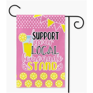 Lemonade Stand Sign, Personalized Lemonade Stand, Summer Garden Flag ...