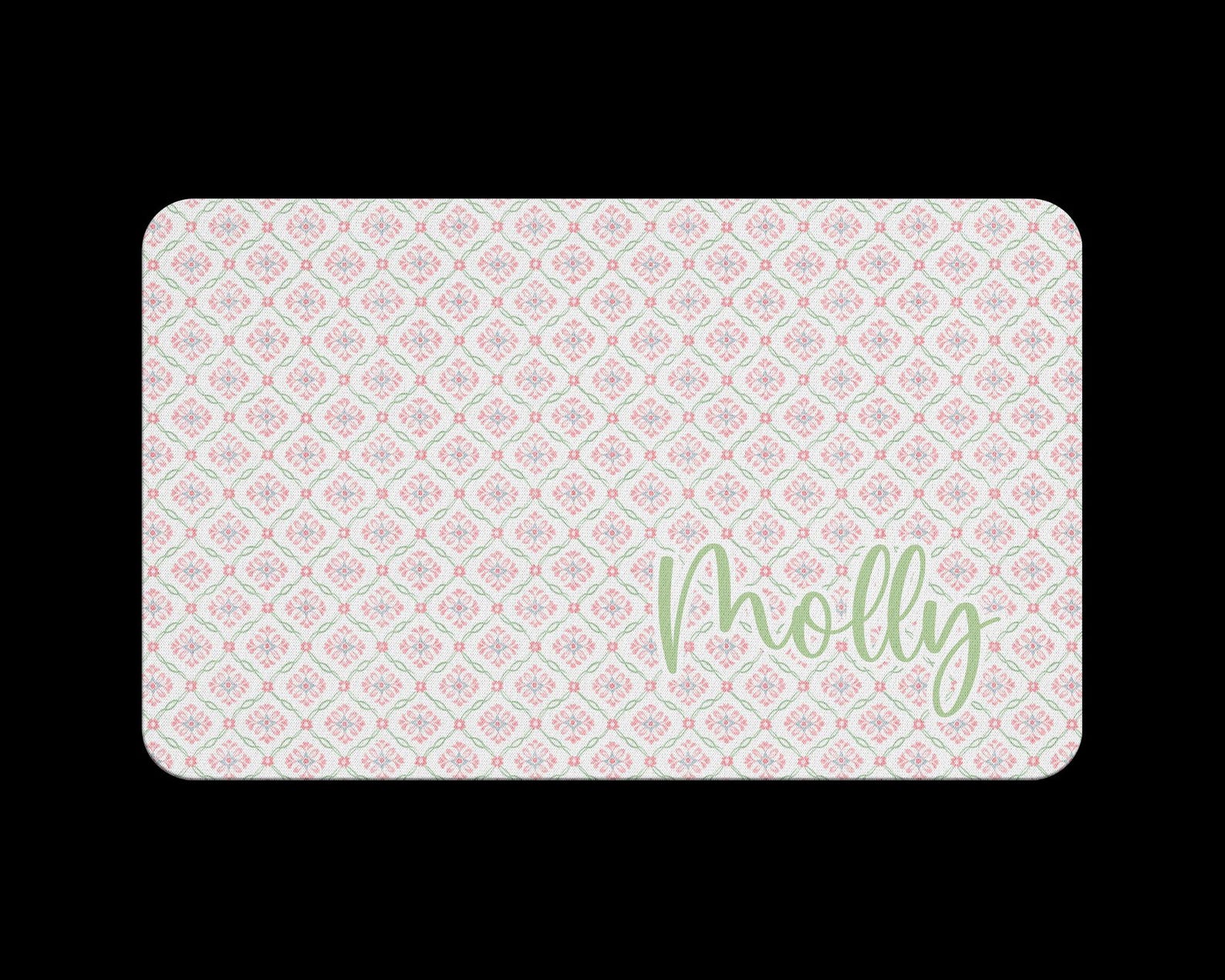Name Desk Pad, Personalized Mouse Pad, Monogram Preppy Desk Office ...