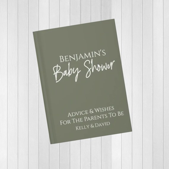 Baby Shower Guest Book Advice and Wishes Spiral Notebook - Etsy