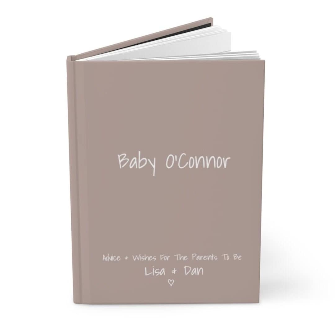 Baby Shower Guest Book, Advice and Wishes, Spiral Notebook, Guest Book ...