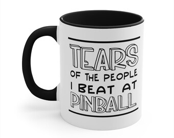 Pinball Gift. Pinball Mug. Pinball Player Gift. Retro Gamer Gift ...