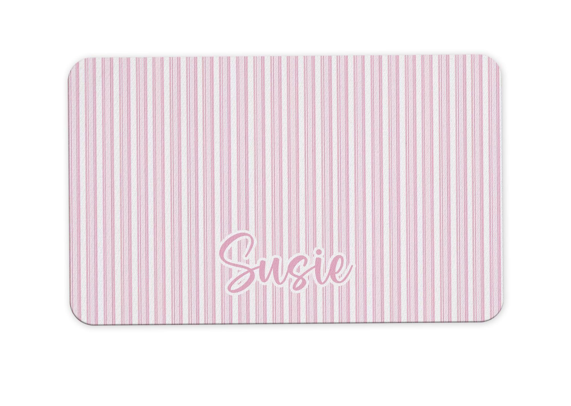 Personalized Name Desk Pad: Pink & Green Floral Office Decor - Etsy