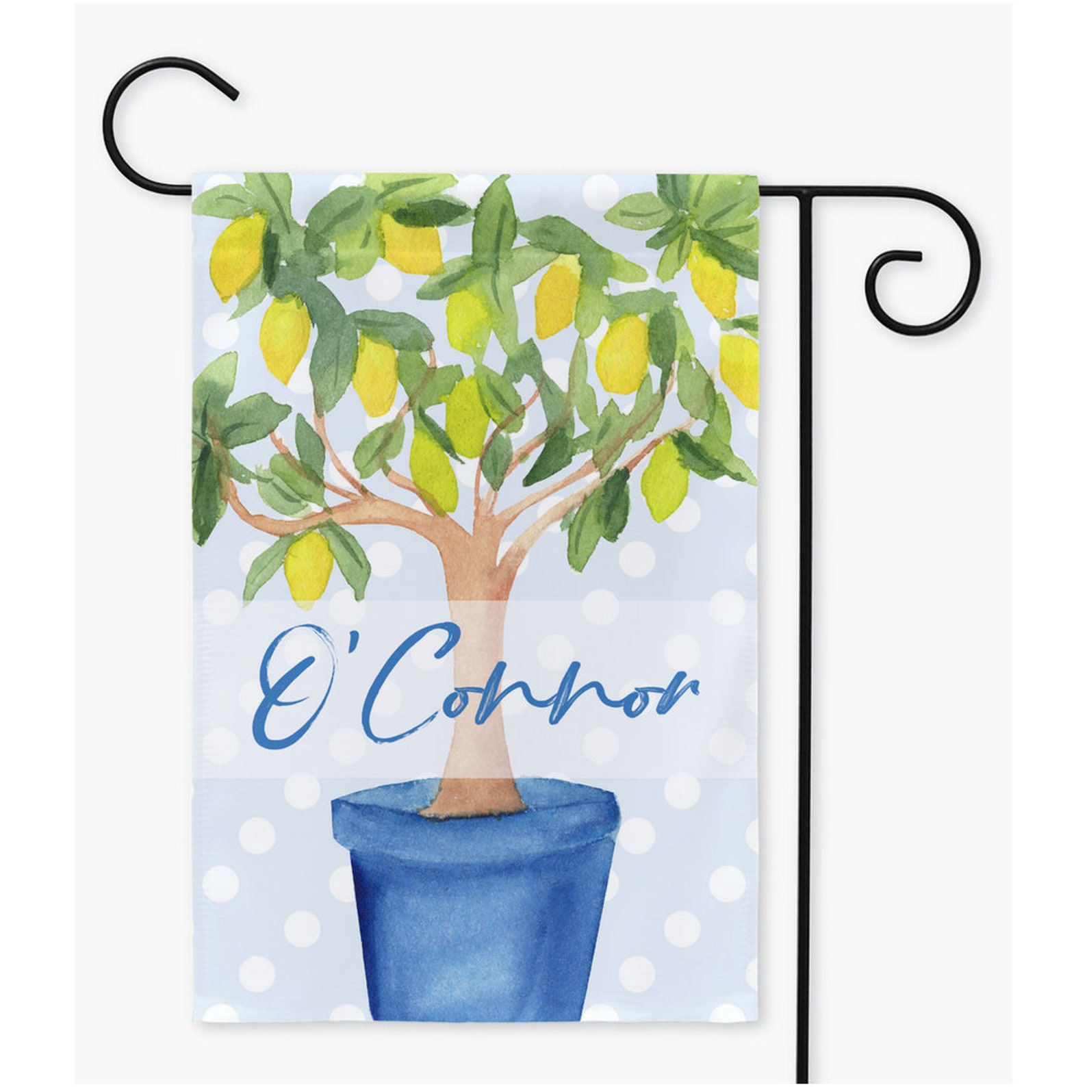 Personalized Garden Flag,summer Garden Flag,spring Garden Flag,lemon ...