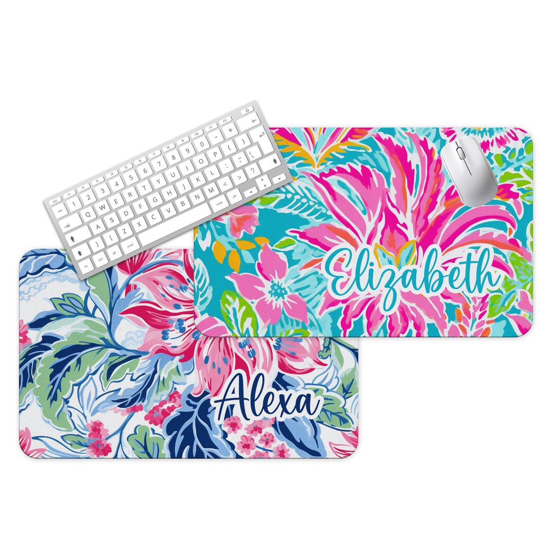 Custom Desk Mat, Personalized Desk Decor, Desk Accessories, Preppy Desk ...