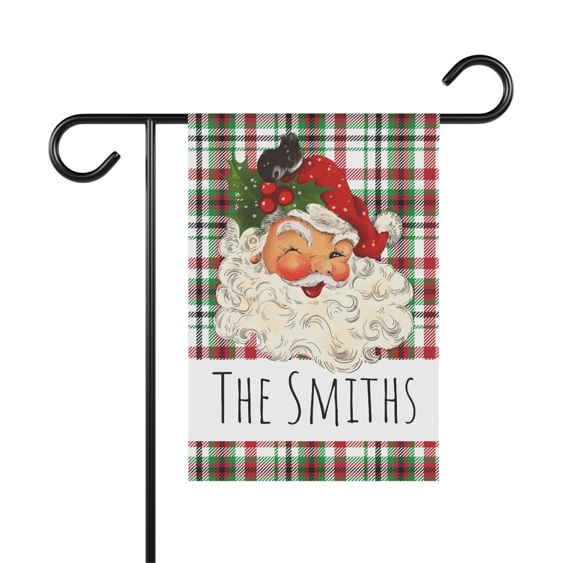 Santa Flag Christmas Garden Flag Holiday Flag Decor - Etsy