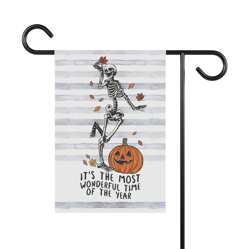 Pumpkin Fall Garden Flag Halloween Garden Flag Welcome Flag - Etsy