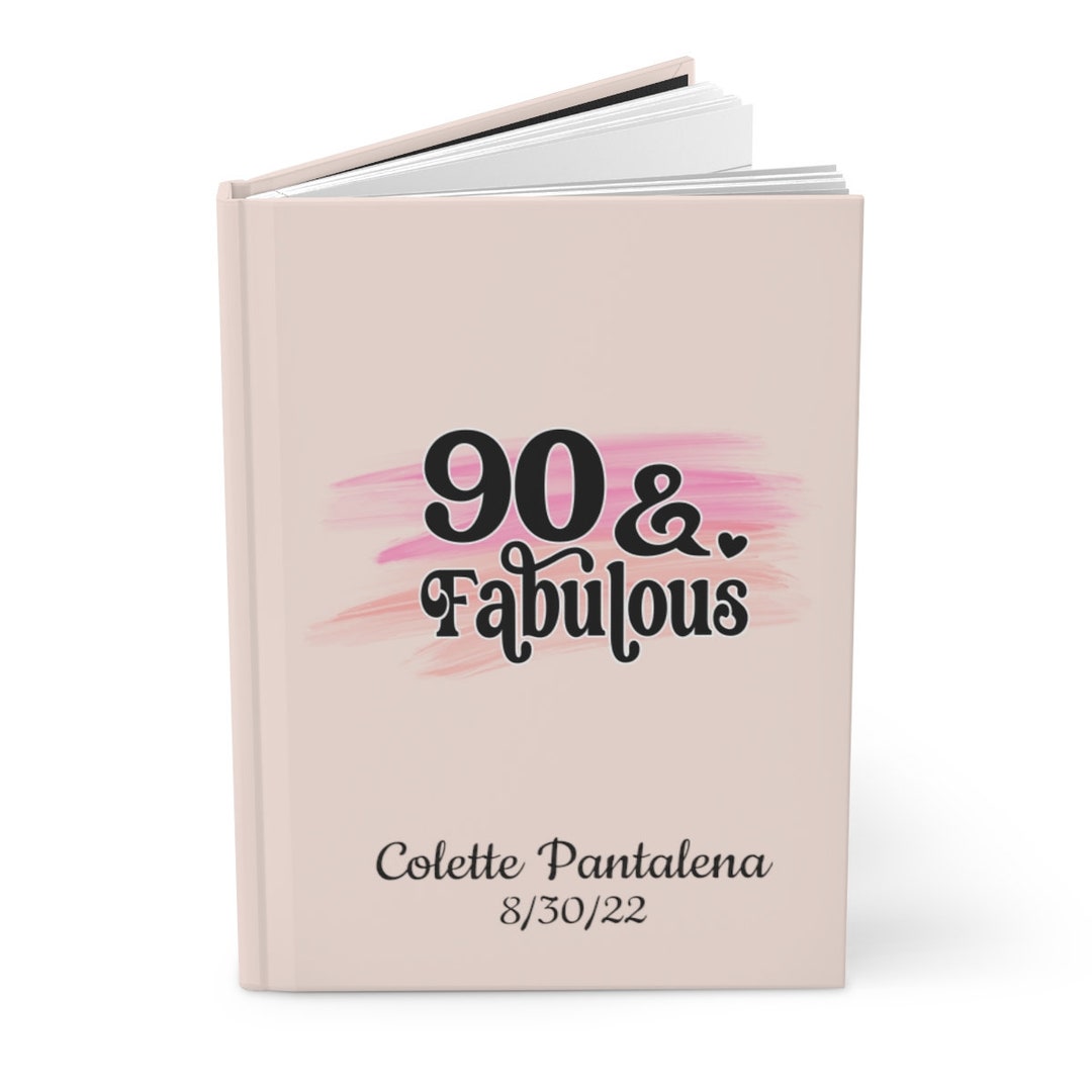 90th Birthday Guest Book: Personalized Hardcover Memory Keepsake - Etsy
