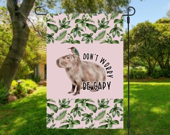Capybara Garden Flag - Etsy