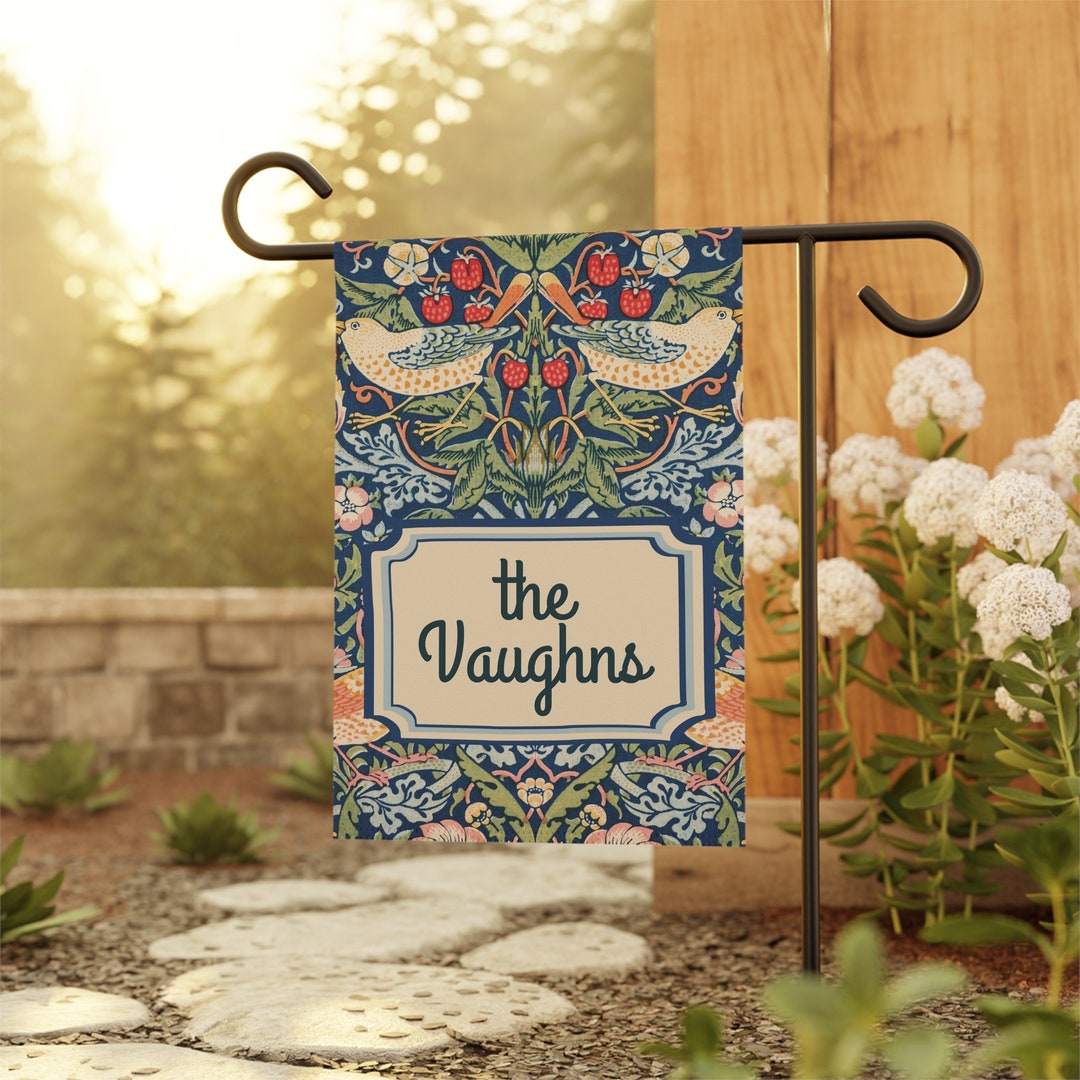 William Morris Garden Flag, Garden Flag for Front Porch, Strawberry ...