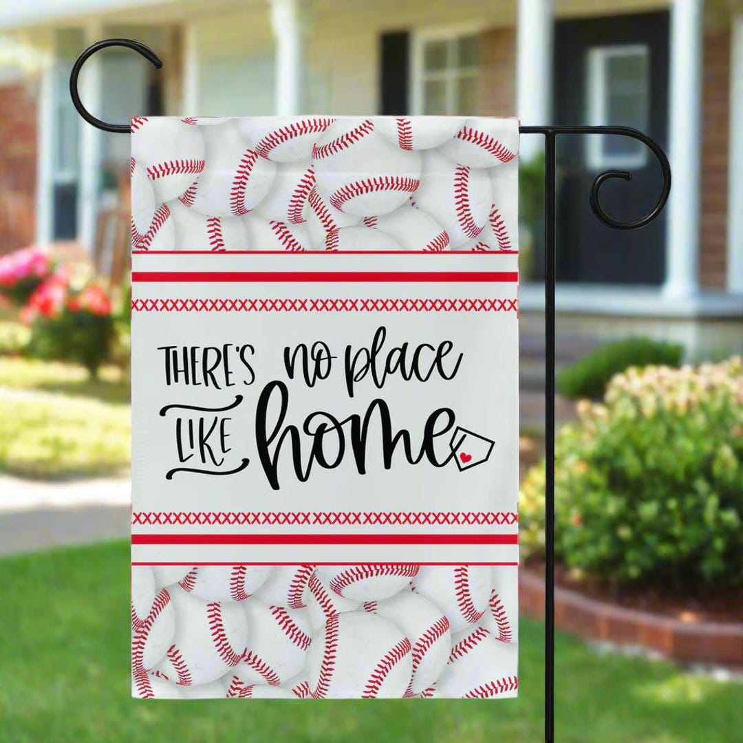 Baseball Garden Flags, Welcome Flag, Spring Garden Flag, Summer Garden ...