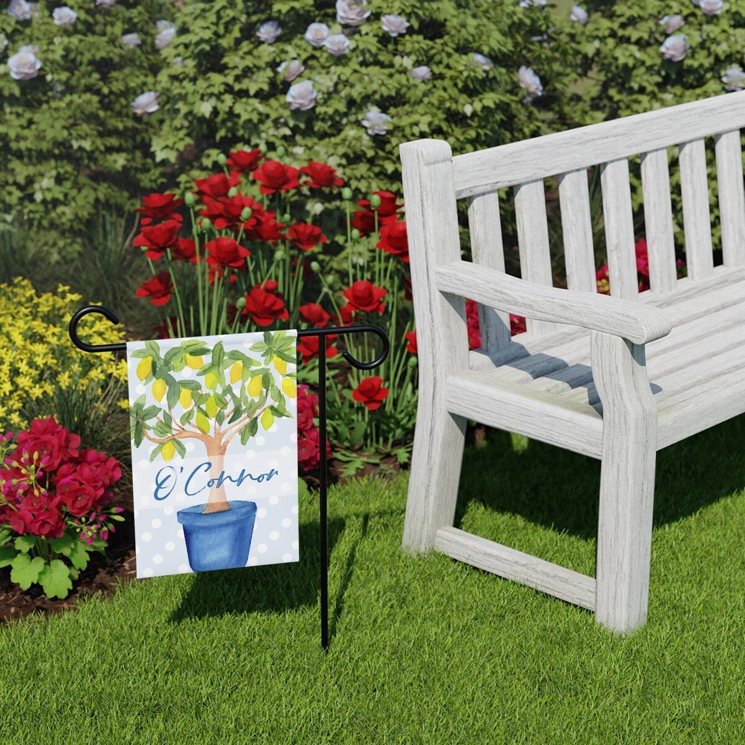 Personalized Garden Flag,summer Garden Flag,spring Garden Flag,lemon ...
