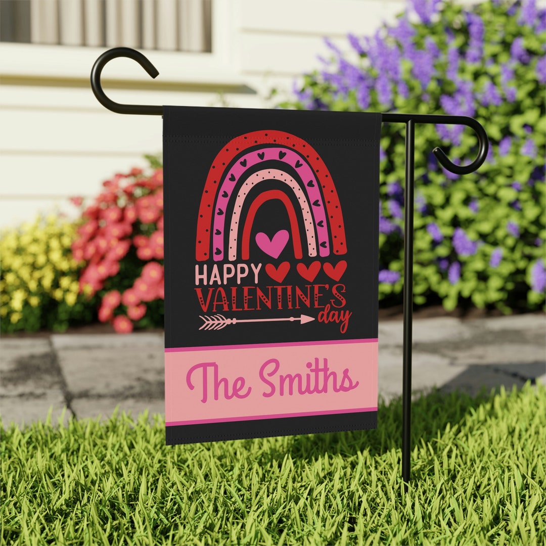 Valentines Day Flag, Heart Flag, Rainbow Flag, Welcome Flag ...