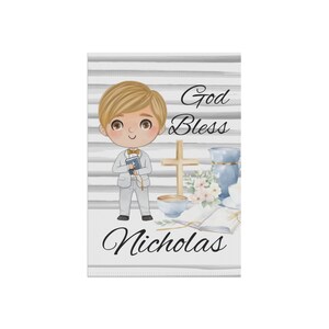 God Bless, First Communion, Baptism Decoration, Christening Decor ...
