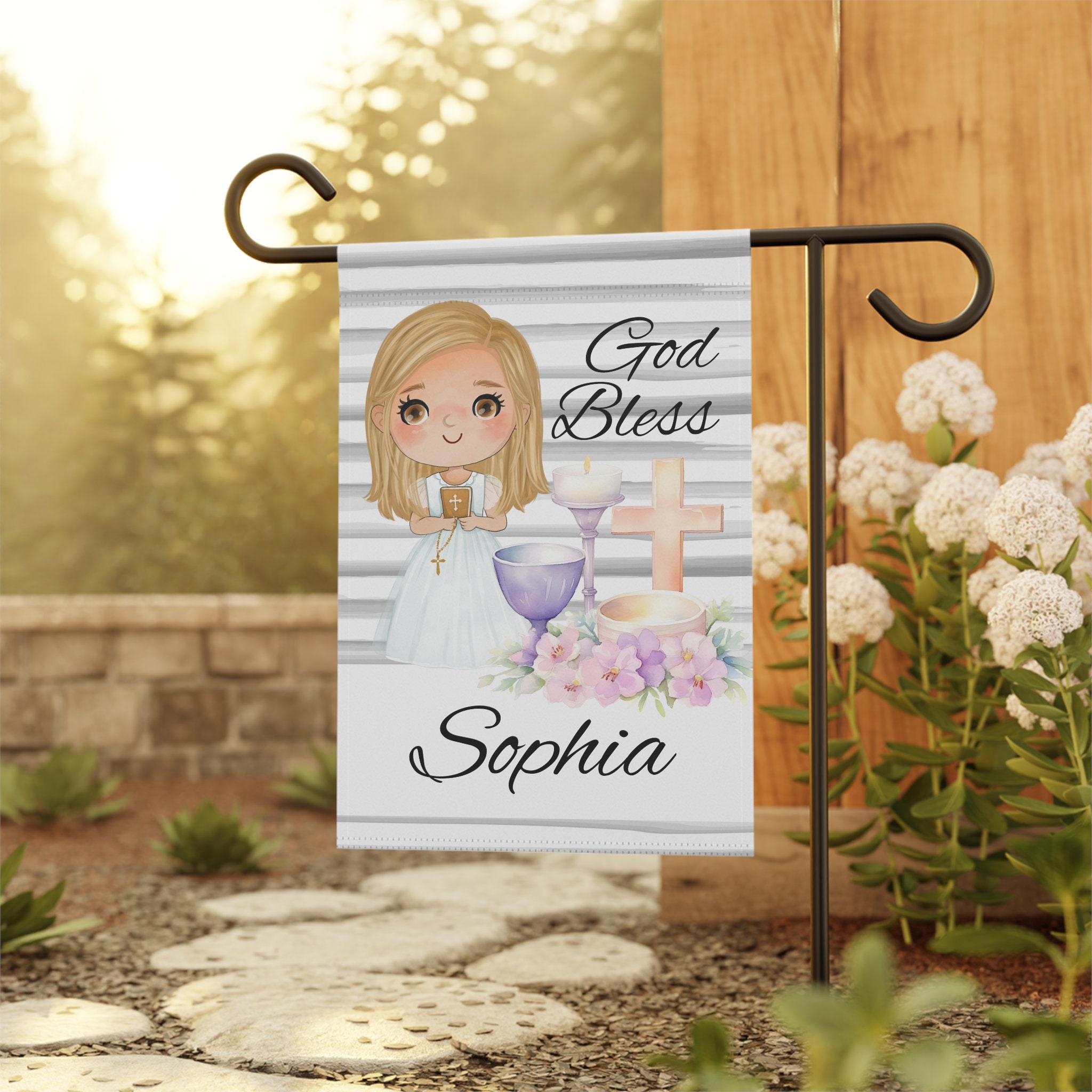 God Bless, First Communion, Baptism Decoration, Christening Decor ...