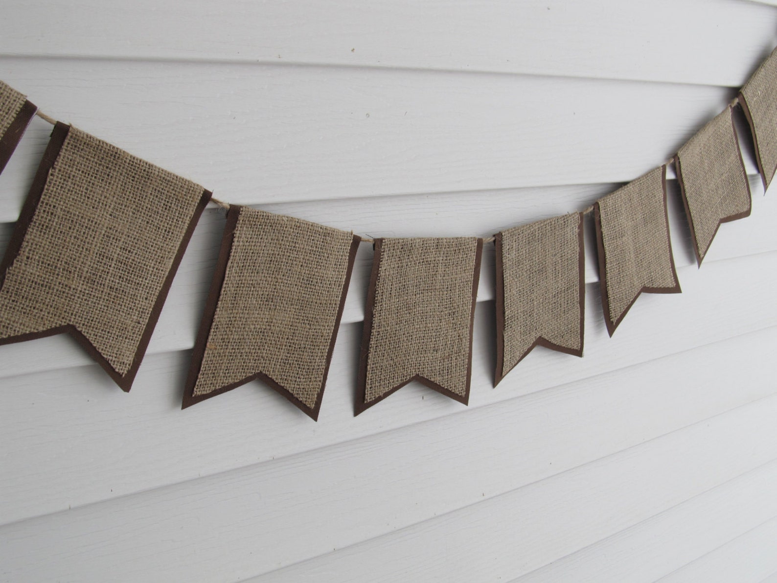 Create Your Own Custom Rustic Burlap Banner - for A Wedding, Birthday ...