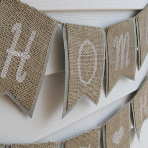 Rustic Burlap "home SWEET Home" Banner: Housewarming Party Decor - Etsy