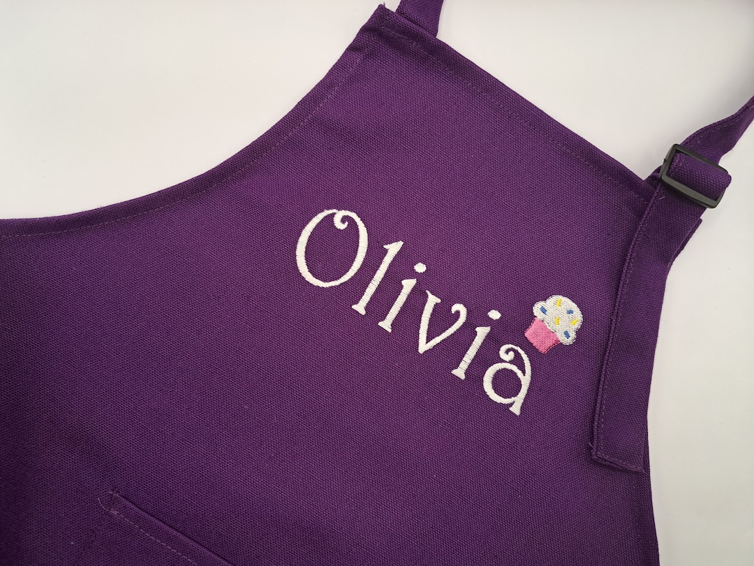 Personalized Kids Apron: Embroidered Children's Cooking & Art Gift - Etsy