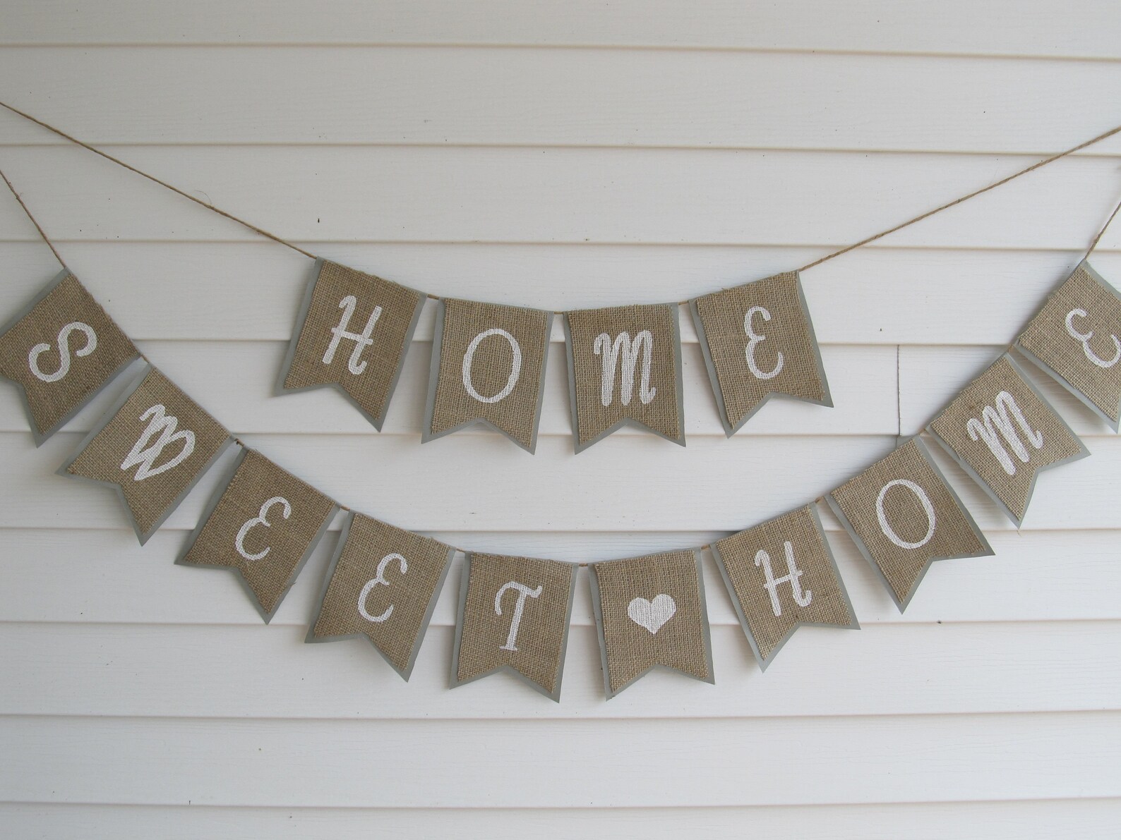 Rustic Burlap "home SWEET Home" Banner: Housewarming Party Decor - Etsy