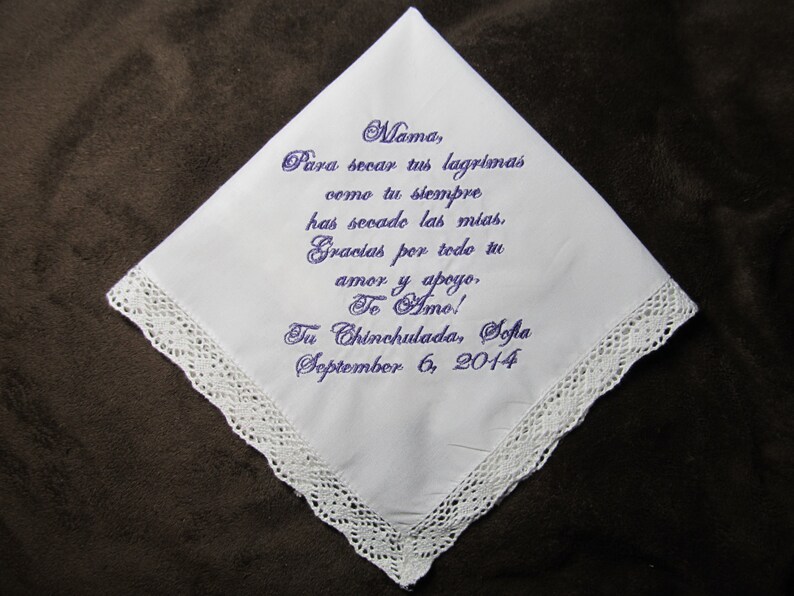 Mother of the Bride Spanish Version Personalized Wedding - Etsy