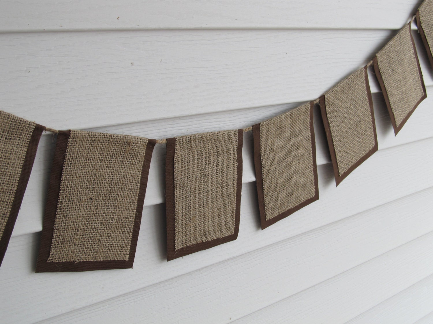 Create Your Own Custom Rustic Burlap Banner - for A Wedding, Birthday ...