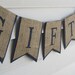 Rustic Burlap "gifts" Banner for Your Woodland Country Wedding or Party ...