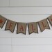 Rustic Burlap "fall" Autumn Banner Shown With Brown Outline - Etsy