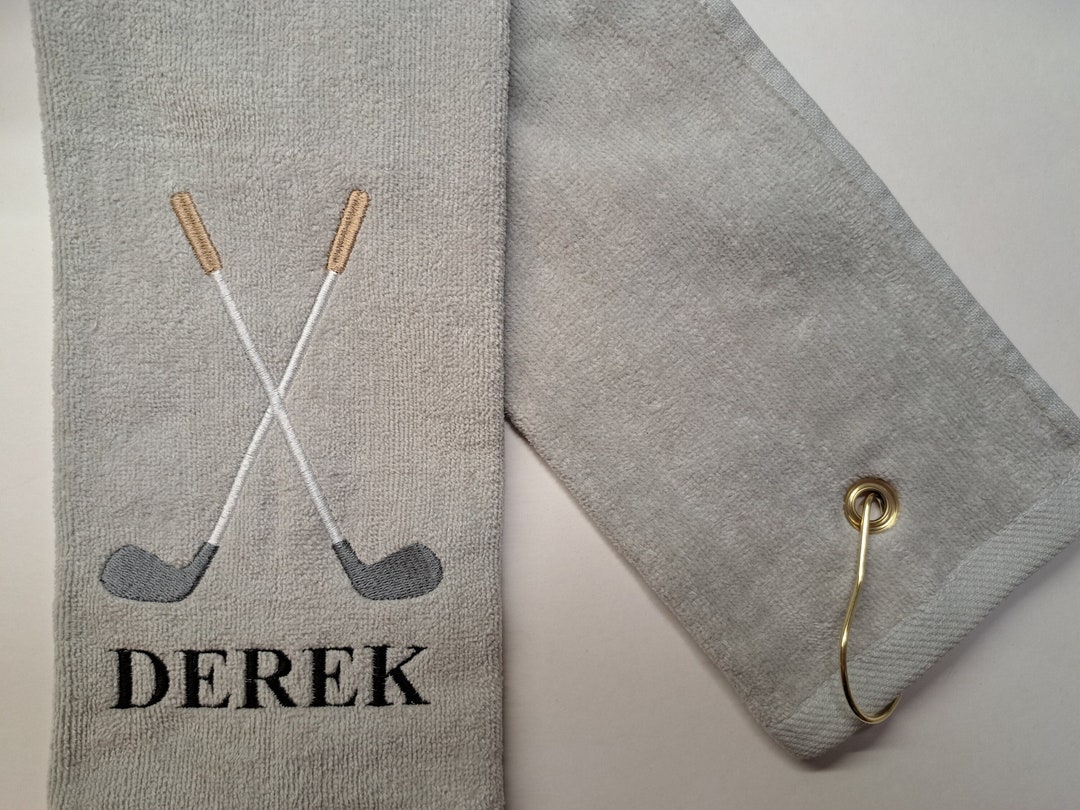 Personalized Golf Towel With Name, Embroidered Golf Towel Gift, Custom ...