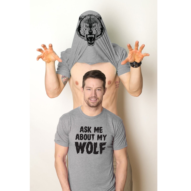 Mens Wolf Tshirts - Etsy