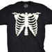 Mens Glowing SKELETON Rib Cage Tshirt, Glow in the Dark Shirt ...