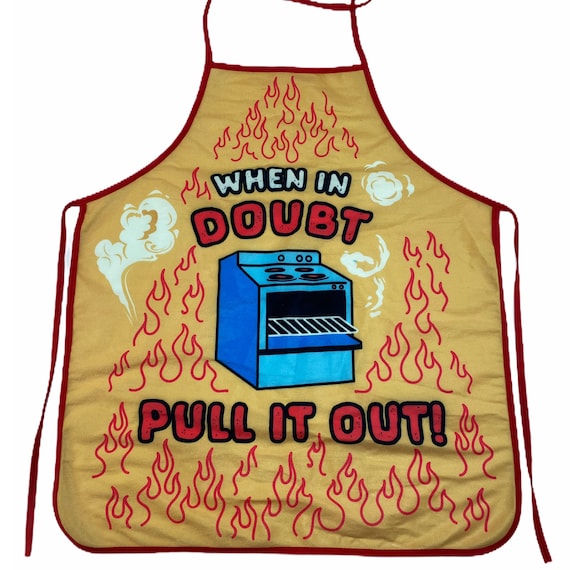Funny Baking Apron When in Doubt Pull It Out Innuendo Apron - Etsy