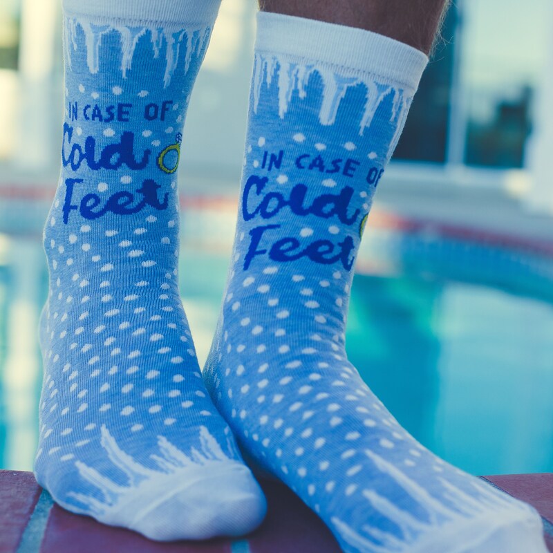 Cold Feet Wedding Socks - Etsy