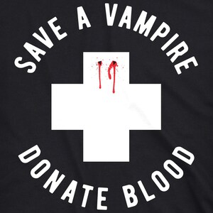Spooky Vampire Blood Donate Halloween T-shirt - Etsy