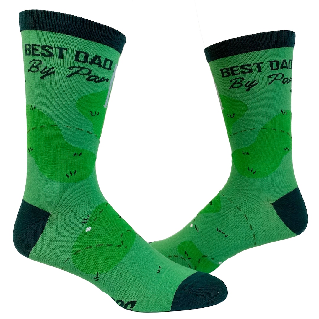 Best Dad by Par Mens Socks, Funny Dad Socks, Golf Socks, Golfing Gifts ...