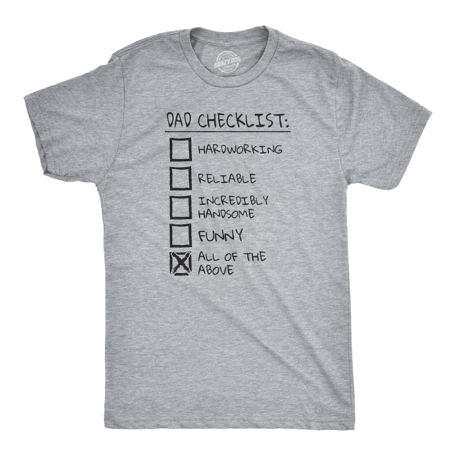 Dad Checklist Hardworking Shirt Funny T shirt For Dads | Etsy