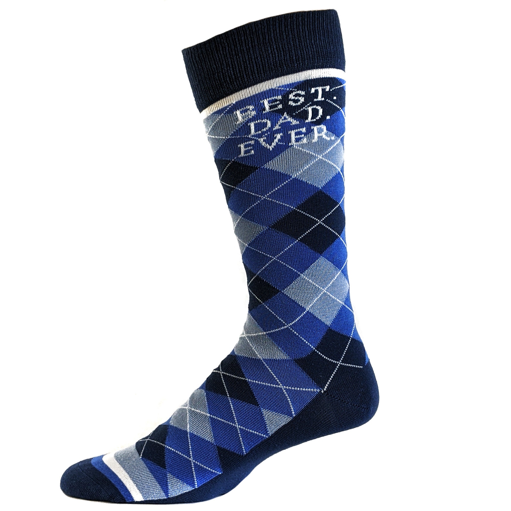 Best Dad Ever Socks Papa Socks Funny Socks Argyle Socks | Etsy