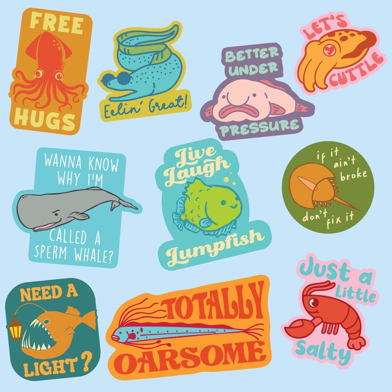 Ocean Stickers - Etsy