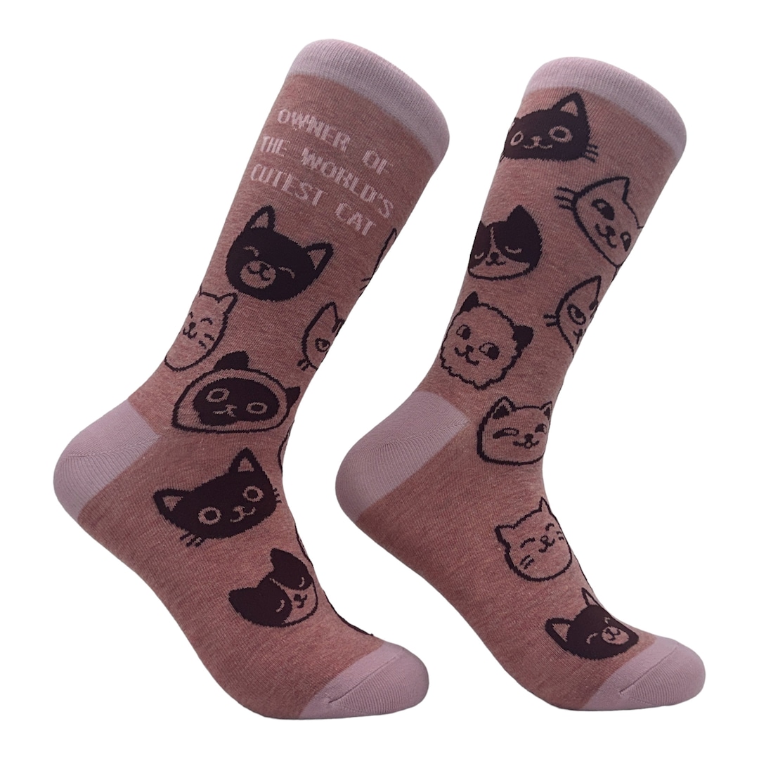 Owner of the World's Cutest Cat Socks, Womens Cat Socks, Cute Womens ...