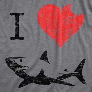 I Love Sharks Shirt, Shark Bite Shirt, Shark Lover Gift, Shark Graphic ...