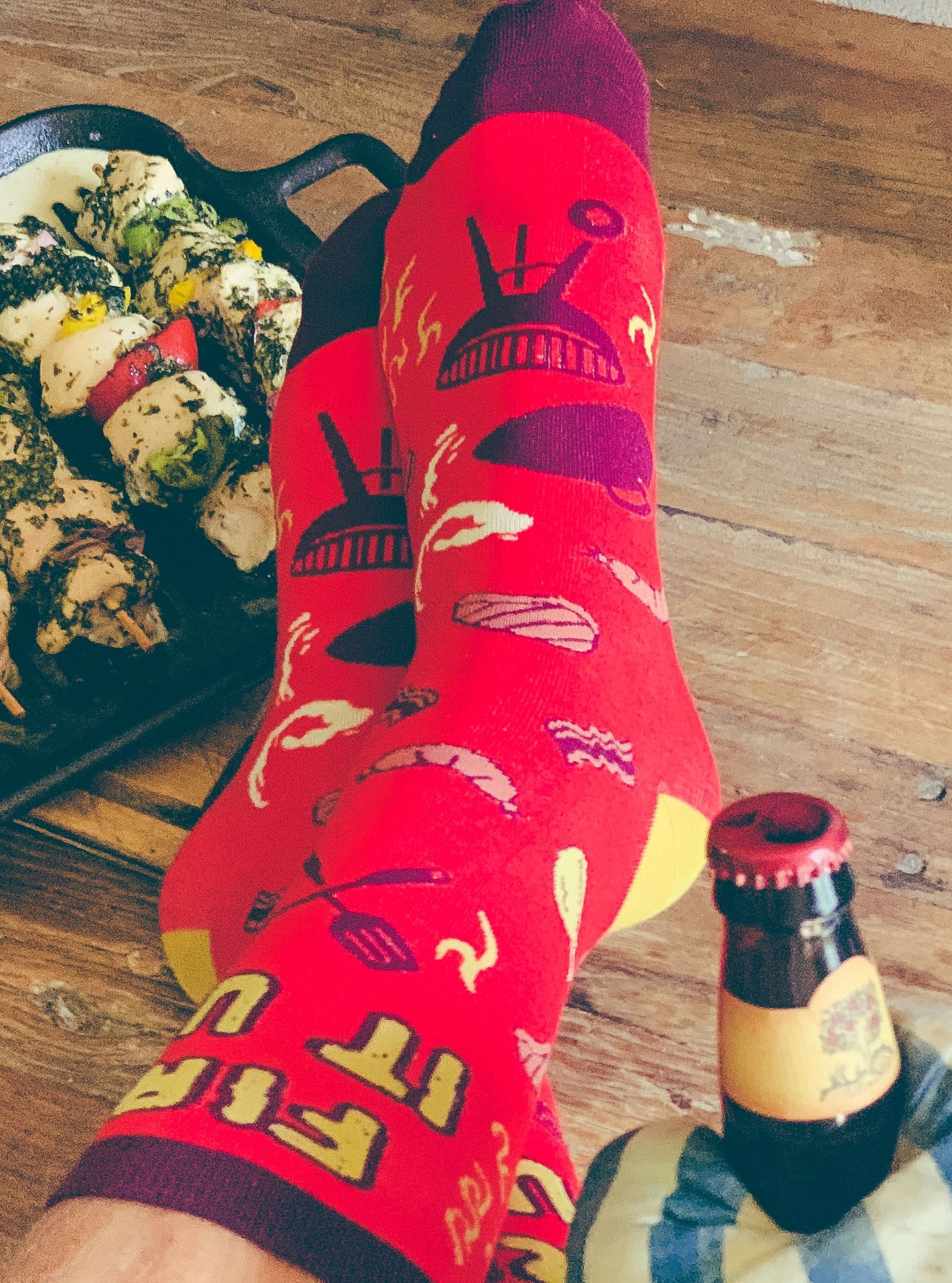 Fire It up Socks Mens Grilling Socks Fun Foodie Socks Funky - Etsy