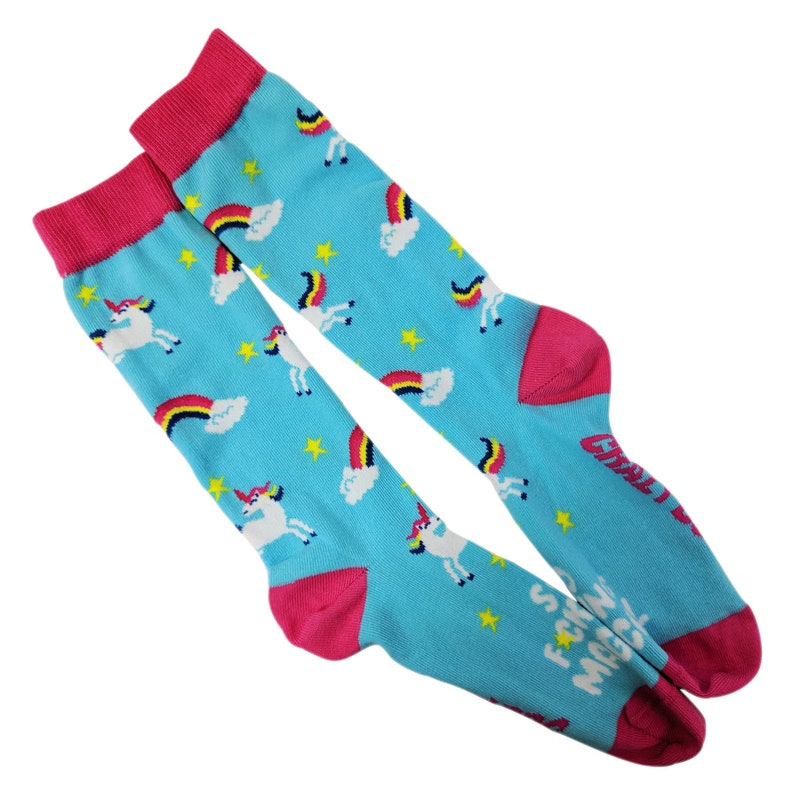 Unicorn Rainbow Socks, Novelty Women's Socks - Etsy