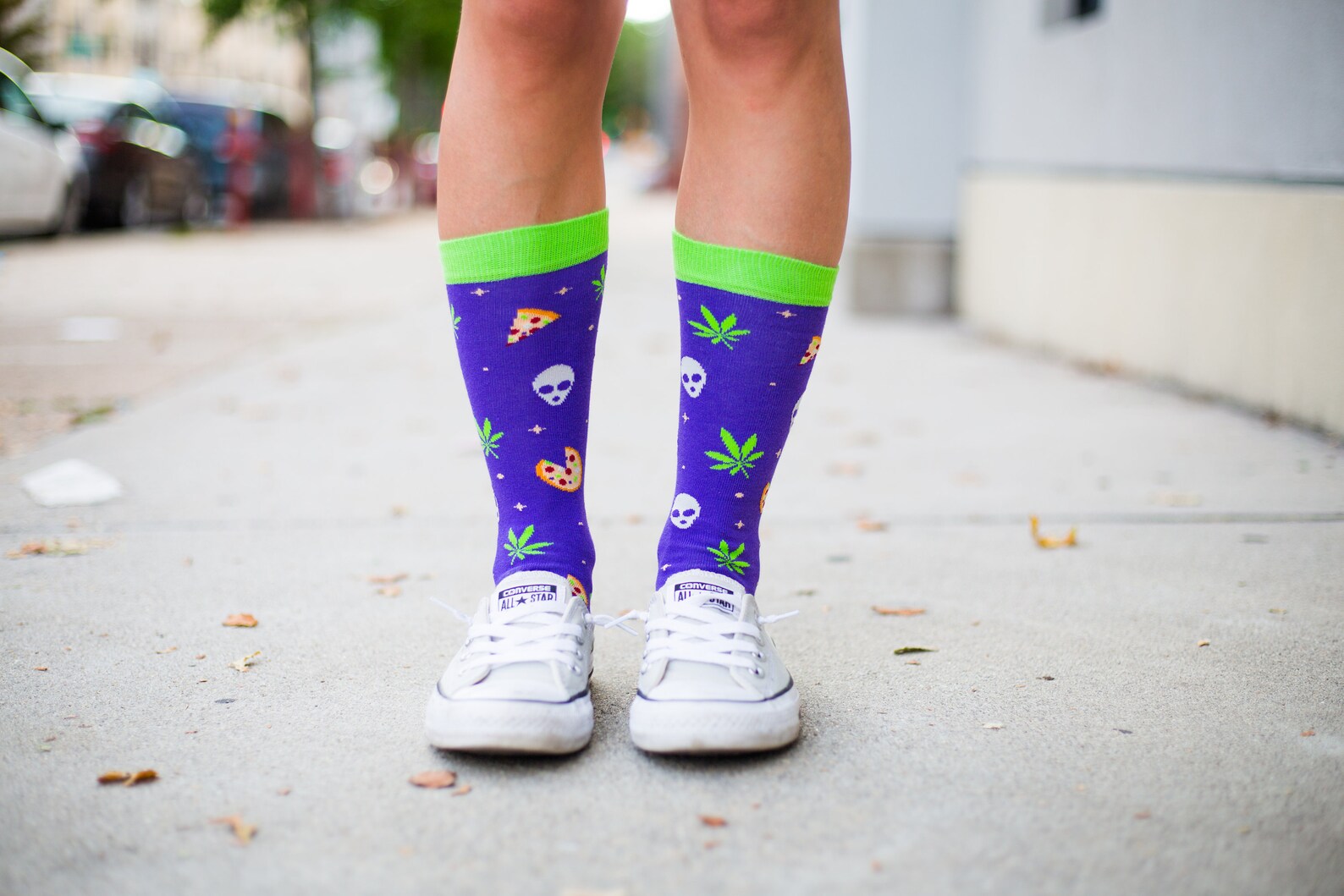 Pizza Weed Alien Socks Pizza Socks Weed Aliens Weed Womens - Etsy