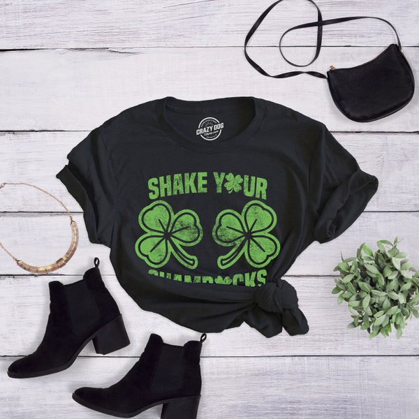 Shamrock Boobies Shirt Etsy