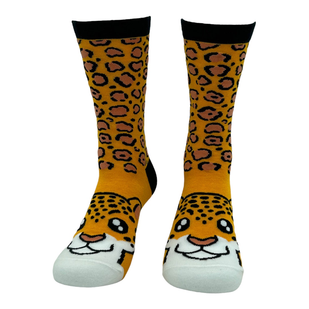 Cheetah Socks, Womens Safari Socks, Cute Socks, Novelty Socks, Inappropriate Socks, Funny Socks ...