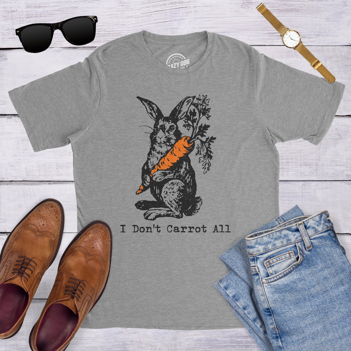 Mens Sarcastic Easter Rabbit Shirt I Dont Carrot All Easter - Etsy