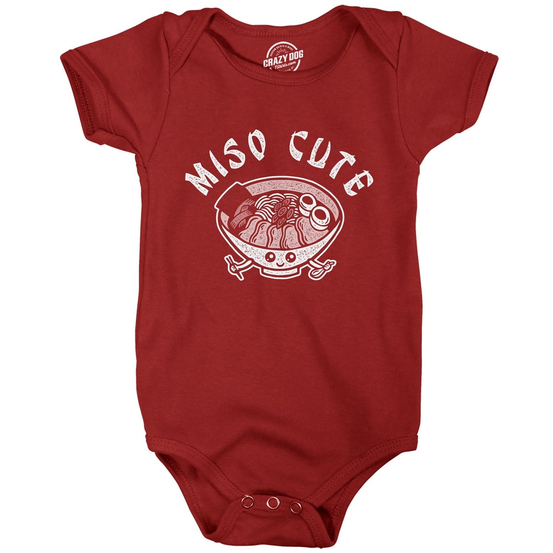 Miso Cute, Miso Soup, Funny Baby Clothes, Baby Creeper, Rompers With ...