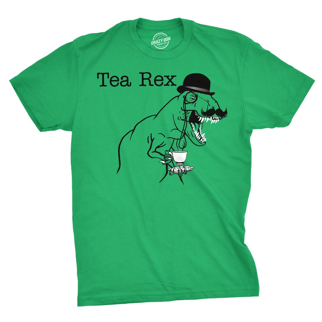 Funny Tea Rex T-shirt, Nerdy Dinosaur Graphic Tee - Etsy
