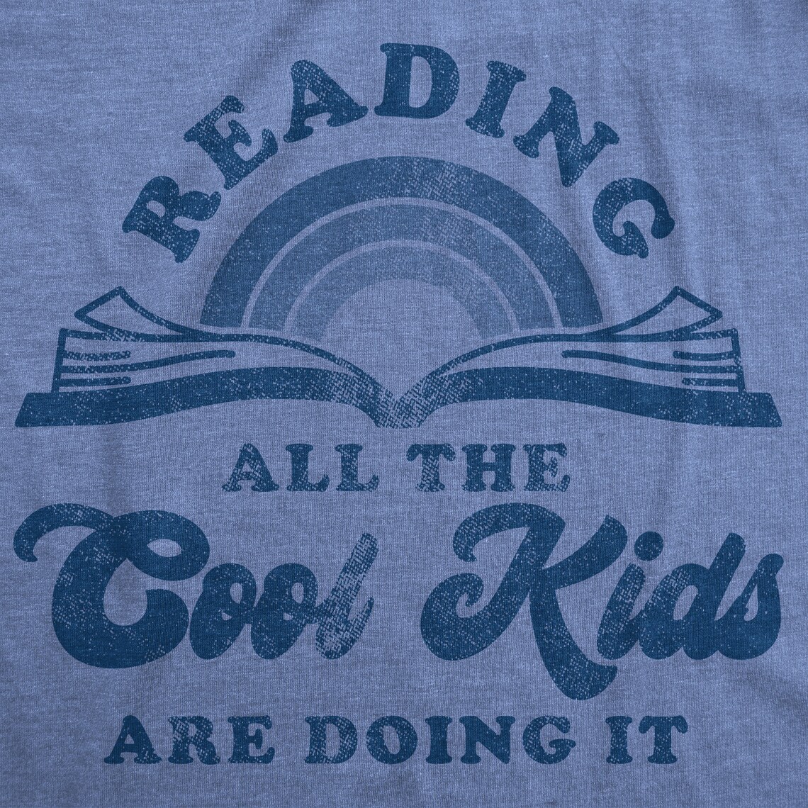 Reading All the Cool Kids Are Doing It Shirt Reading Lovers - Etsy
