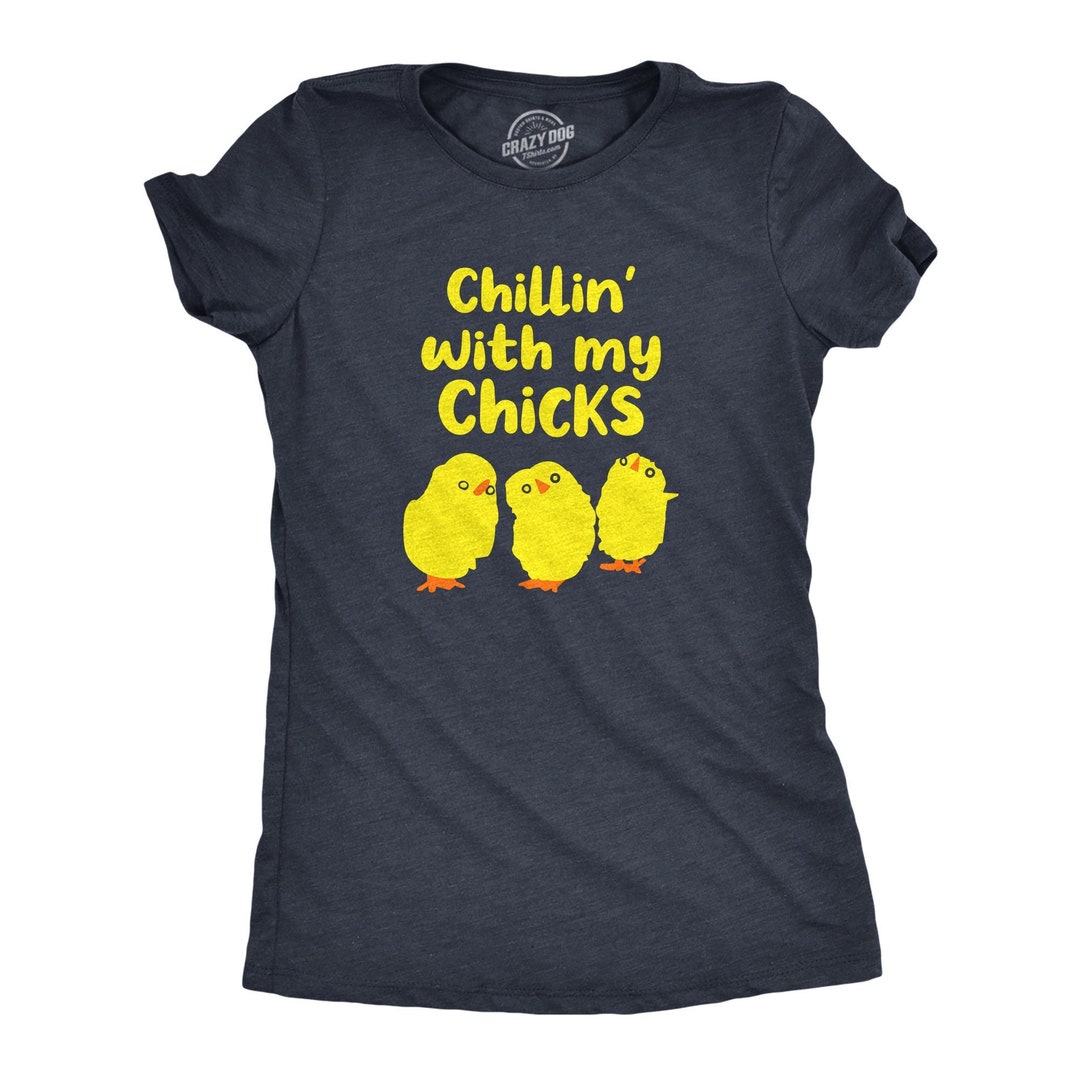 Chilling With My Chicks, Vintage Chicks Shirt, Funny Bunny Shirt ...