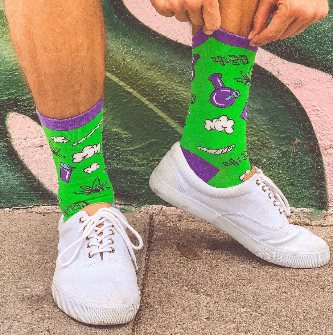 4:20 Weed Socks, Joint Socks, Pot Leaf Socks Dope Girl, Maryjane Socks ...
